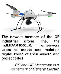 Microdrones and GE launch the GE industrial drone line